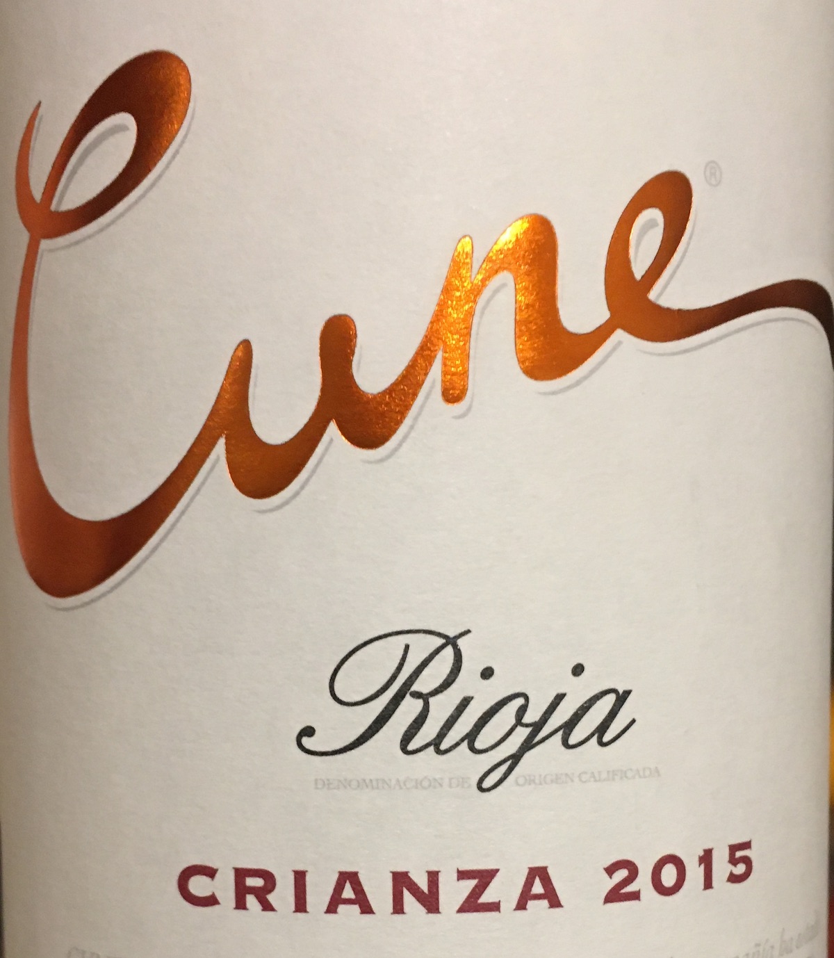 Cune Rioja Crianza 2015 - Vínsíðan.is